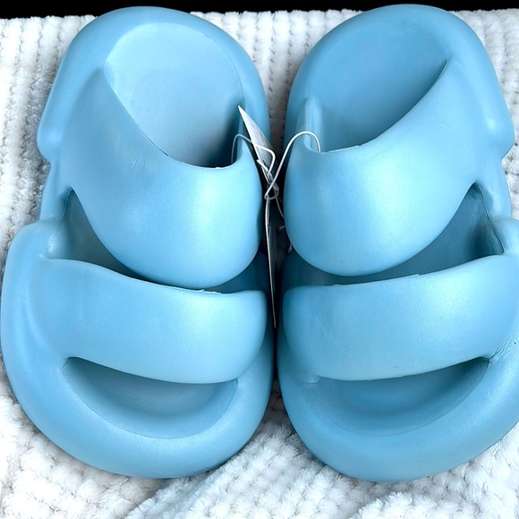 Runzone Max | Shoes | Baby Blue Bubble Slides Size 44 | Poshmark